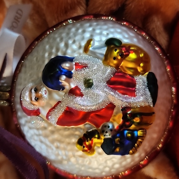Waterford | Holiday | Waterford Santa With Globe Medallion Ornament ...